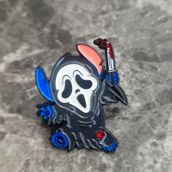 Jewelry | Disney Stitch Halloween Costume Scream Enamel Pin | Poshmark